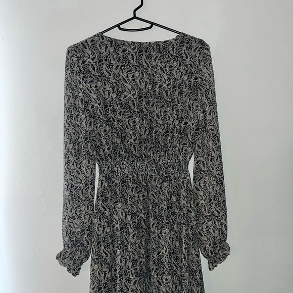 Sezane | Dresses | Sezane Titaine Dress Printed Black And White Size 34 ...